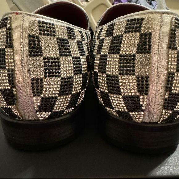 Alberto Fellini | Shoes | Nib Alberto Fellini Checkered Jeweled Loafers ...